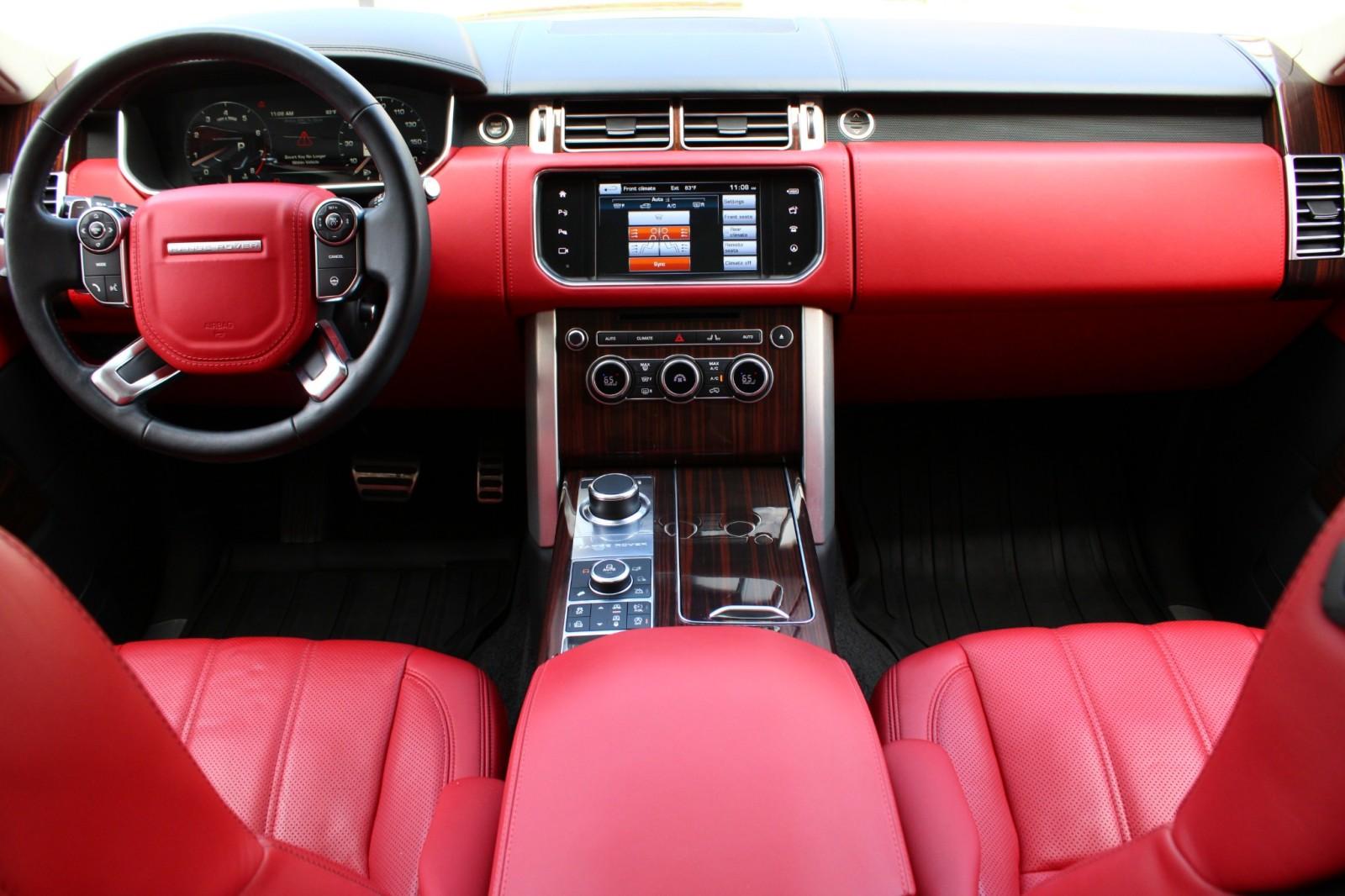 Red Leather Interior Range Rover